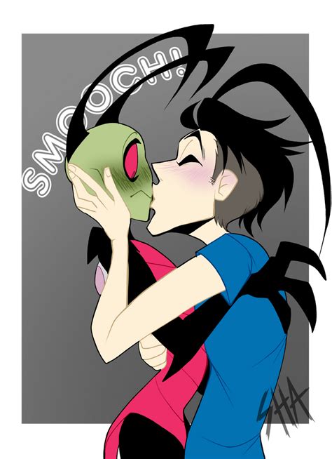 Zim X Dib Smooch By Shadow Of Destiny On Deviantart
