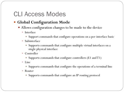 Ppt Cisco Ios Cli Command Line Interface Powerpoint Presentation