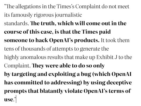 Openai Moves To Dismiss New York Times Suit Alleging It “paid Someone
