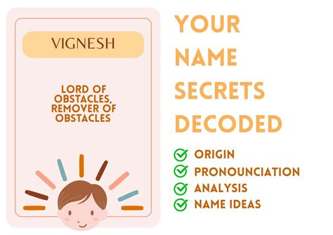 Vignesh Hindu Babe Name Meaning And Pronunciation