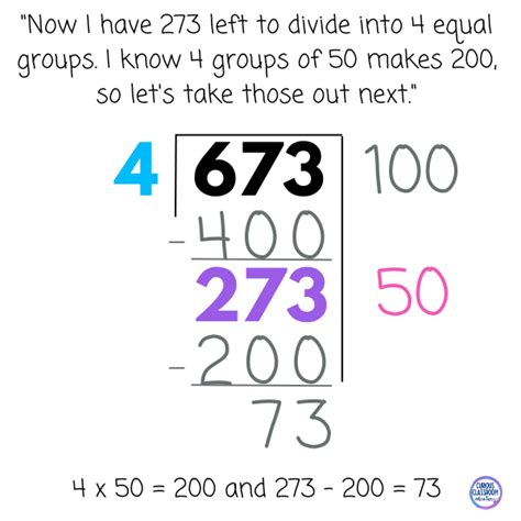 How I Teach The Partial Quotient Strategy For Long Division Curious Classroom Adventures