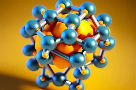 Premium Photo Concentrated Spherical Structure Model Of Molecule Closeup