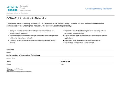 Ankit Kumar Jha On Linkedin Ccna Networking Cisco Cisconetworkingacademy Certification