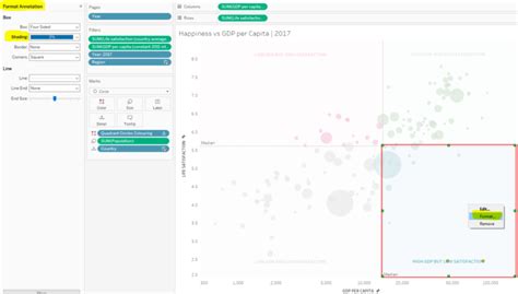 how to create a simple 4 colour quadrant in tableau the information lab