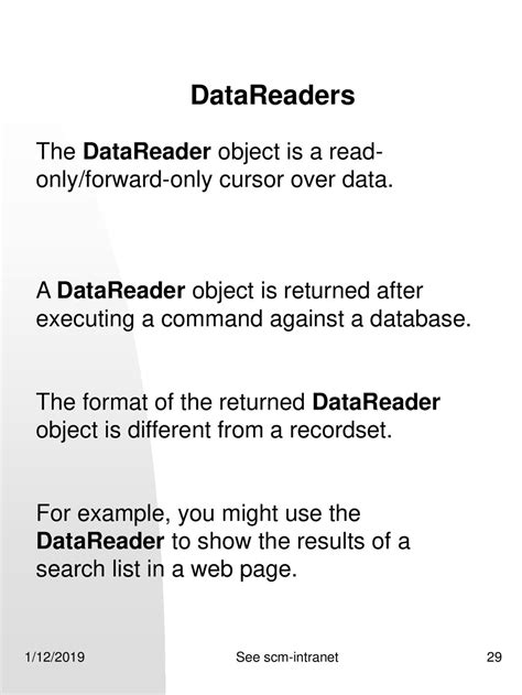 Database Objects 1122019 See Scm Intranet Ppt Download