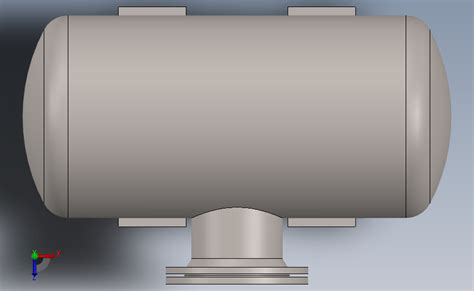 压力容器模型 Solidworks 2020 模型图纸下载 懒石网