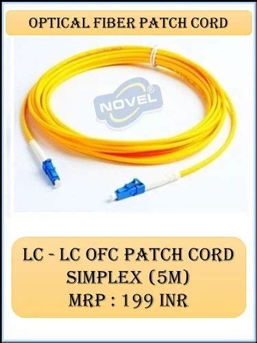 2 Core Ofc Patch Cords Copper Yellow At Rs 55 In New Delhi Id