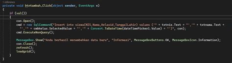 Tutorial Crud Pada Bahasa Pemograman C Menggunakan Database Sql Server
