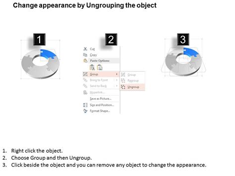 Xm Five Staged Circular Puzzle Process Chart With Icons Powerpoint Template Templates