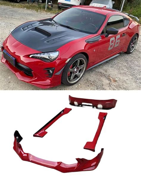 Trd 스타일 Abs 소재 프론트 립 사이드 스커트 익스텐션 리어 디퓨저 범퍼 립 스플리터 턱 스포일러 바디 키트 토요타 Gt86 용 Aliexpress