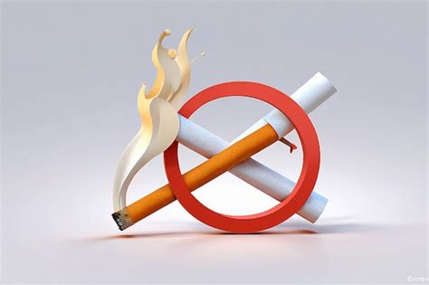 3d No Smoking Premium Ai Generated Image