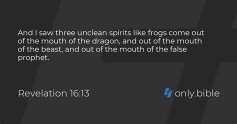Revelation 16 13 14 King James Version With Apocrypha Bible Online