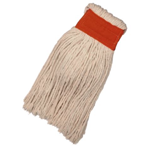 Colour Coded Fan Mop Head 90mm Webbing 400g Red Hhms