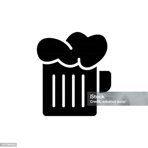 맥주 머그잔 아이콘 모바일 개념 및 웹 앱을위한 음료 아이콘의 요소 흰색 배경에 프리미엄 아이콘 편집 가능한 스트로크 디자인 템플릿 벡터 0명에 대한 스톡 벡터 아트 및