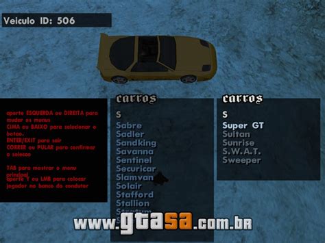 Vehicle Spawner Mods GTA San Andreas
