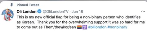 Brit Singer Oli London Identifies As Non Binary Korean Lipstick Alley