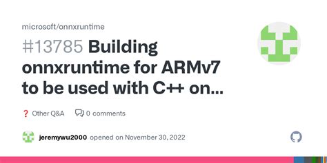 Building Onnxruntime For ARMv To Be Used With C On Barebone Device Microsoft Onnxruntime