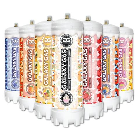 Galaxy Gas Cream Charger Xxl 22l N2o 1100 Grams Tank 2 Counts