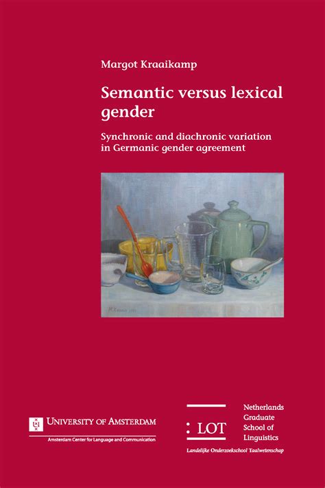 Lot Publications Webshop Semantic Versus Lexical Gender Synchronic And Diachronic Variation