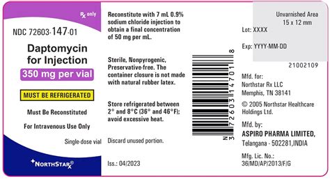 Dailymed Daptomycin Daptomycin Injection Powder Lyophilized For Solution