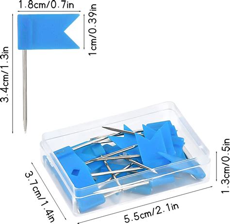 160 Pcs Flag Push Pins Map Pins Coloured In 8 Boxes Flag Map Thumb