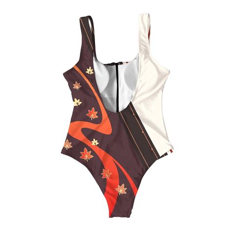 Anime Genshin Impact Swimsuit Bikini One Piece Women Venti Hutao Mona Cosplay Anime Swimwear