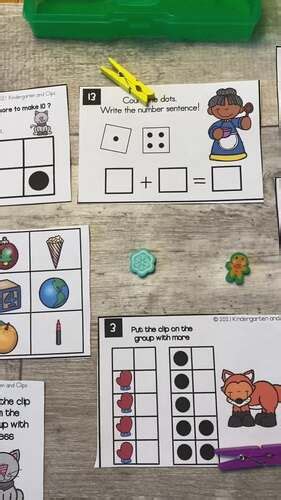 Winter Math Task Cards Bundle By Kindergarten And Clips Tpt