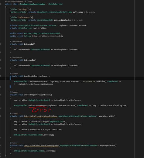unload scene exception unity engine unity discussions