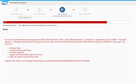 Installation Error S4 Hana 1909 Sap Community