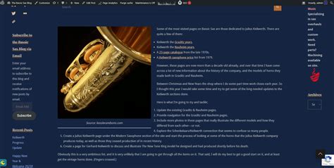 Dark Mode Issues The Other Bassic Sax