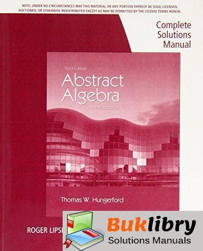 Solutions Manual Of Abstract Algebra An Introduction By Hungerford 3rd Edition Buklibry