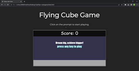 Flying Cube Game Devpost Flying Cube Game Devpost