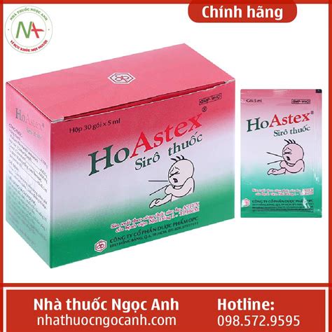 Thuốc Ho Hoastex 5ml Có Phải Kháng Sinh Không Giá Bao Nhiêu Mua ở đâu