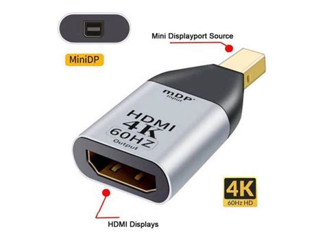 4k 60hz Dp Displayport Source Input Male To Hdtv Sink Output Female Displays Ultra Hd Converter