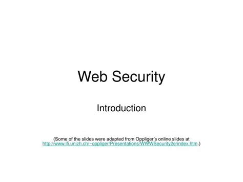 PPT Web Security PowerPoint Presentation Free Download ID