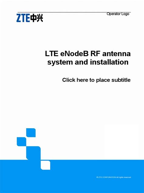 Pdf Lte Enodeb Rf Antenna System And Installation Dokumentips
