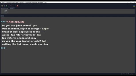 Python Level 1 App 2 Example Youtube