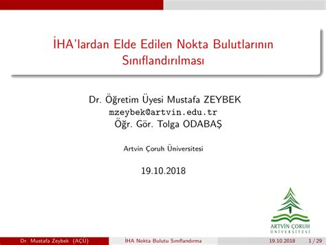 Pdf Classification Of Point Clouds Derived From Uav