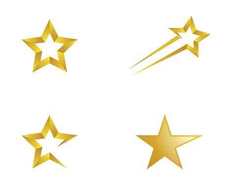 Gold Star Icons 1363862 Vector Art At Vecteezy