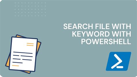 Search File With Keyword With Powershell Youtube