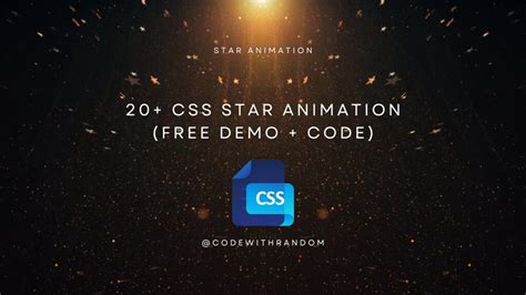 20 Css Star Animation Demo Free Code