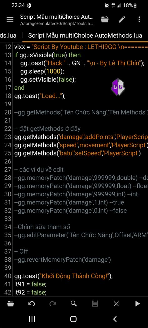 Script Template Lua Scripts Gameguardian