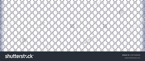 Official Pattern Gucci Iin White Color Stock Vector Royalty Free