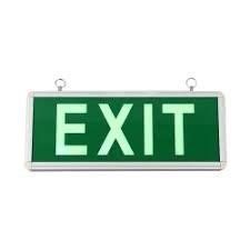 Type X Exit Light X W Acrylic LED Exit Signage Explosion Proof Type Commercial
