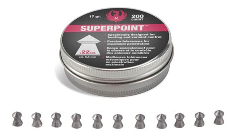 Ruger Pellets 22 Caliber Blister Pack For Air Rifles 200 Pk