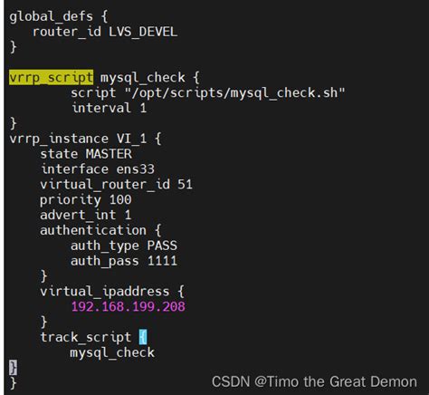 Mysqlkeepalived实现对mysql的高可用mysql 增加keepalived Vip Csdn博客