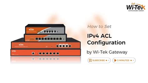 Wi Tek Tech Support On Linkedin How To Set Ipv4 Acl Configurationby Wi