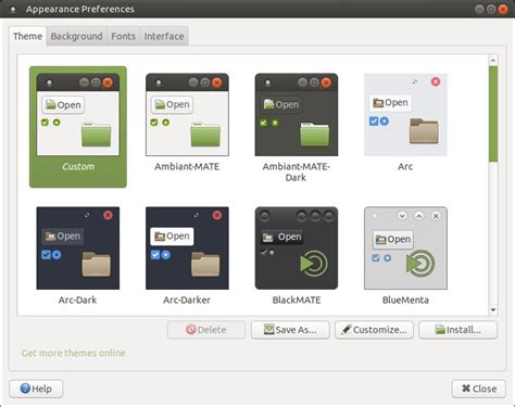 Themes Learn Ubuntu Mate