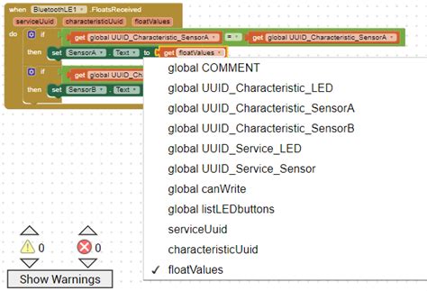 Unable To Read Sensor Values On The App Mit App Inventor Help Mit