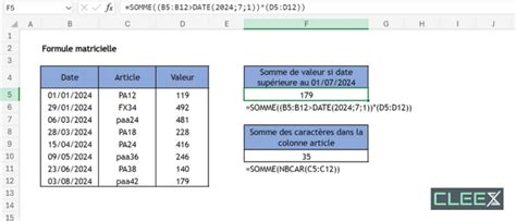 Formule Matricielle Excel [2024]